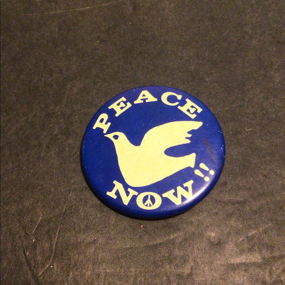 Vintage | Other | Rare Original 96s Peace Now Hippie Button 25in | Poshmark